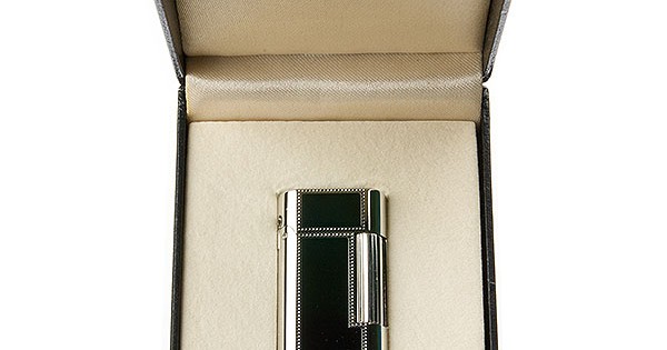 Kevin Pipe 炫黑橢圓飾條斜火打火機